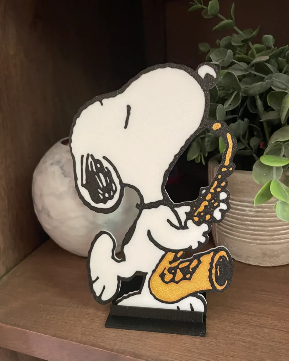 Snoopy Display / 3 Color / Saxophone Charlie Brown - Free 3D Print ...