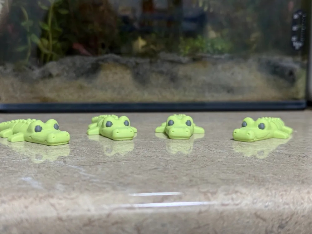 Flexy Mini Crocodile - Free 3D Print Model - MakerWorld