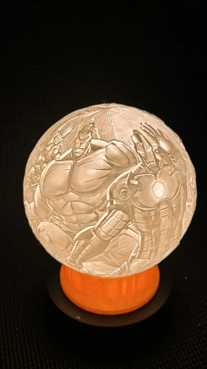 Avengers Lithophane lamp by KENPRINT - MakerWorld