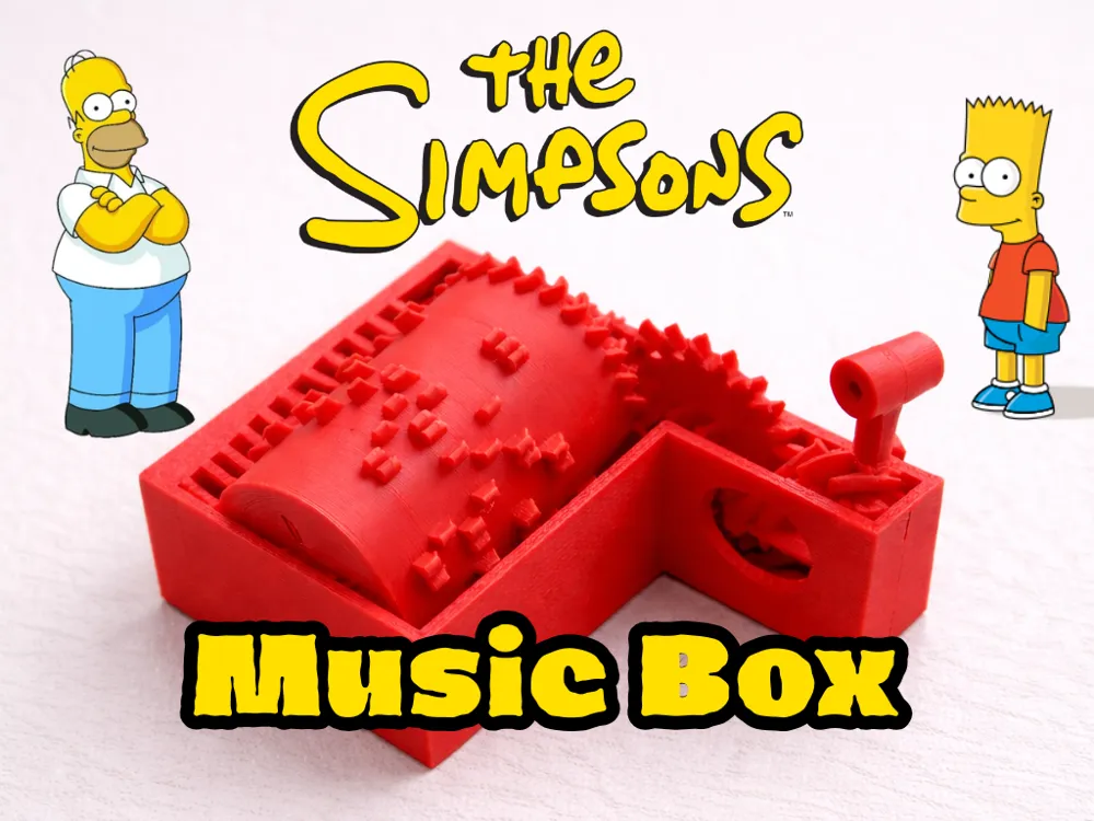 The Simpsons Main Theme Music Box - Free 3D Print Model - MakerWorld