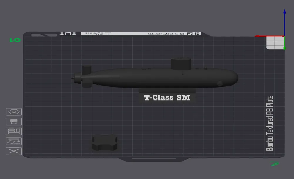 Trafalgar Class Submarine Model with stand - Free 3D Print Model ...