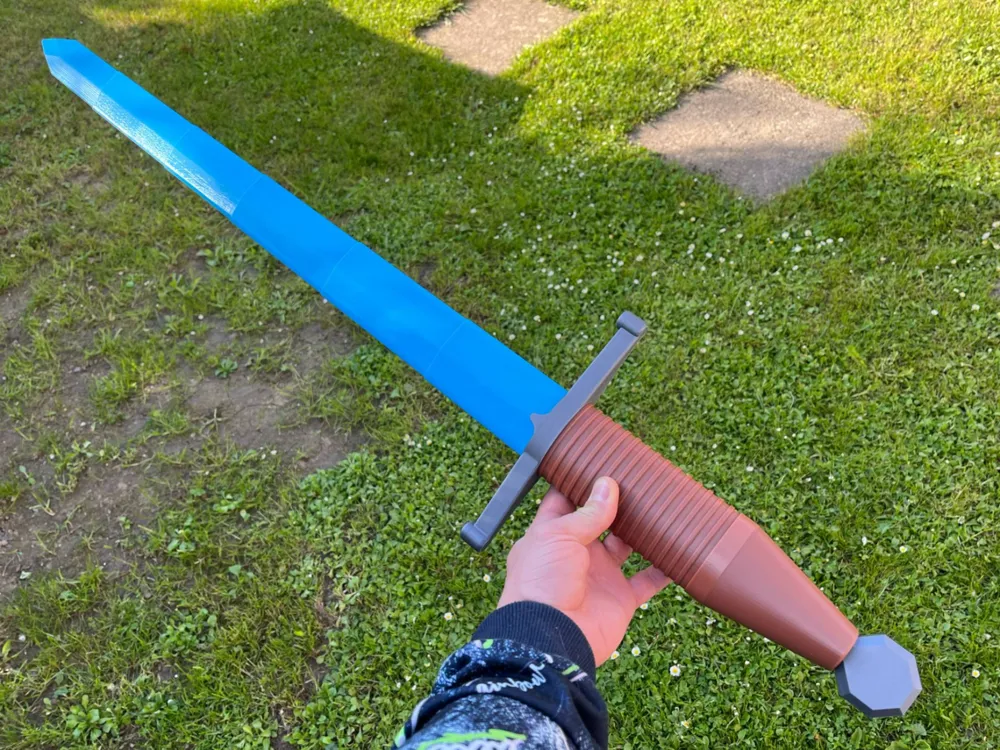 Extendable, retractable, collapsing long sword by Ainon3Dprint ...