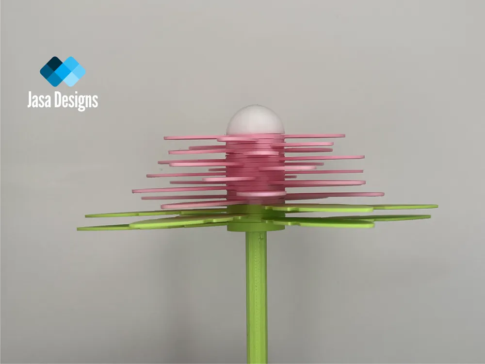 Spinning Flower Fidget - Free 3D Print Model - MakerWorld