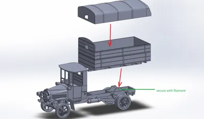 Daimler Benz WW1 Truck by Ragnar 3D - MakerWorld