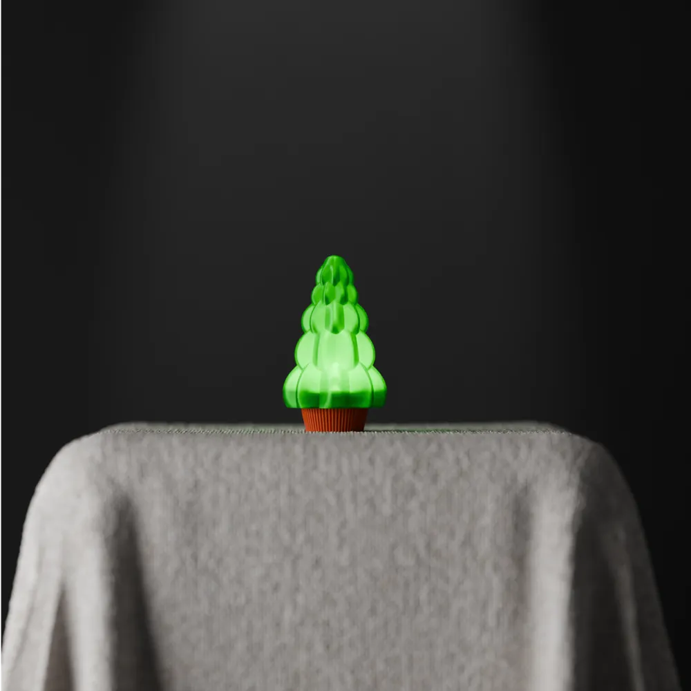 Mini Christmas Tree Tealight. - Free 3D Print Model - MakerWorld