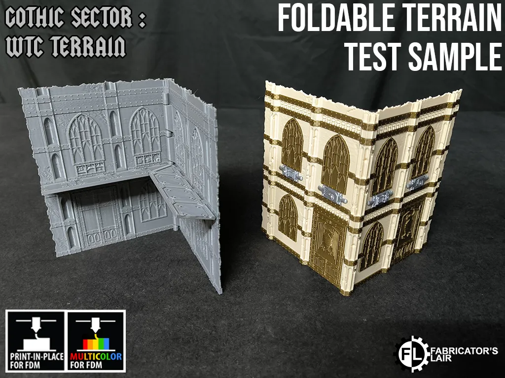 Foldable WTC Terrain - Free Test Sample - Free 3D Print Model - MakerWorld