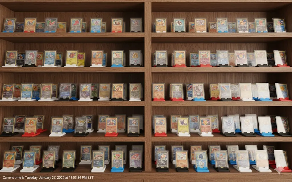 Universal Pokémon & Trading Card Display Stand - Free 3D Print Model ...