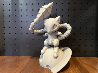 Mecha Pokemon Series ‧ Mew Full-Body Statue - Free 3D Print Model ...