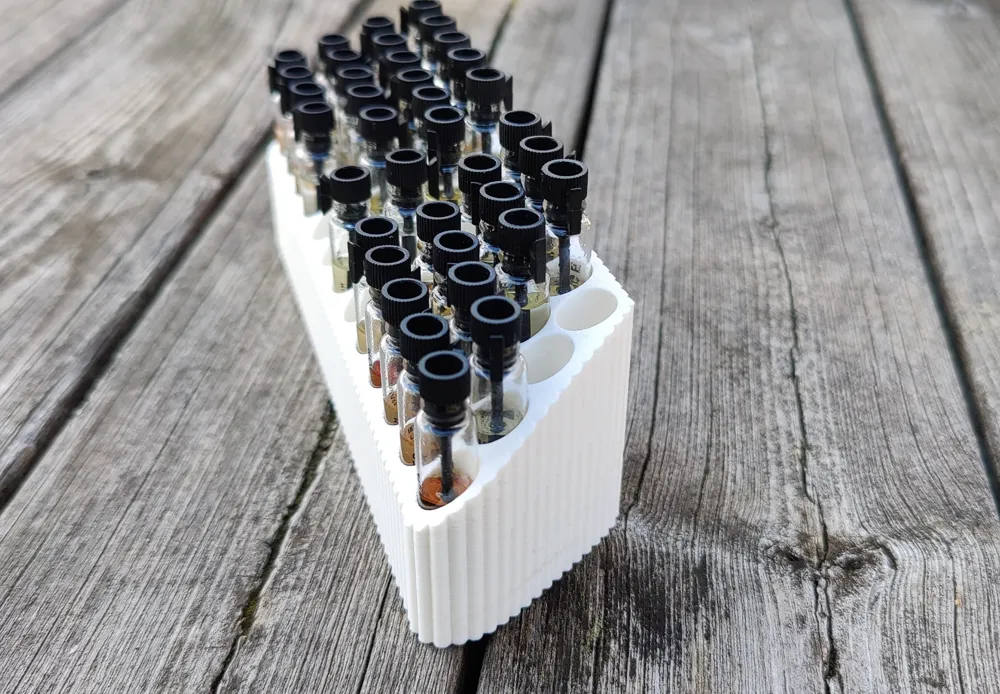 Perfume Tester Display Stand Large Holder Samples - Free 3D Print Model ...