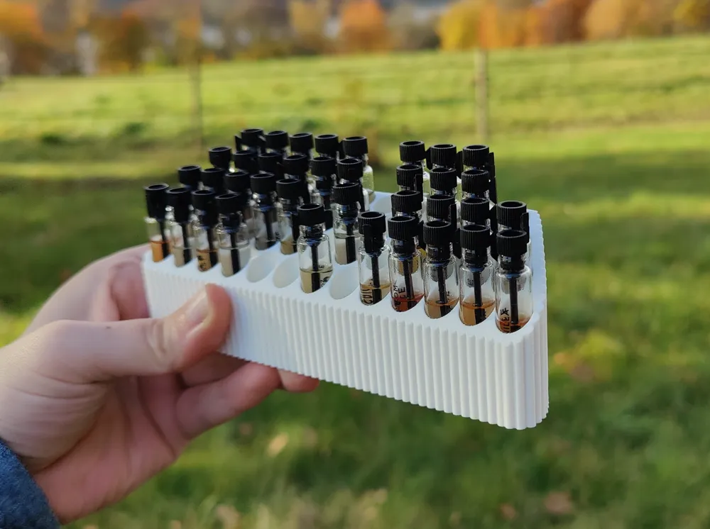 Perfume Tester Display Stand Large Holder Samples - Free 3D Print Model ...