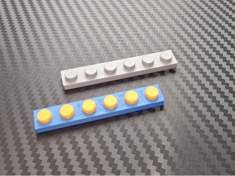 Flat Lego Brick (single row, various lengths) - Free 3D Print Model ...