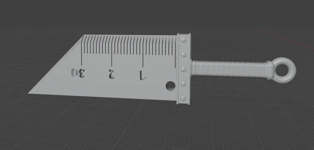 30cm Greatsword Ruler by dancewithyou90 - MakerWorld