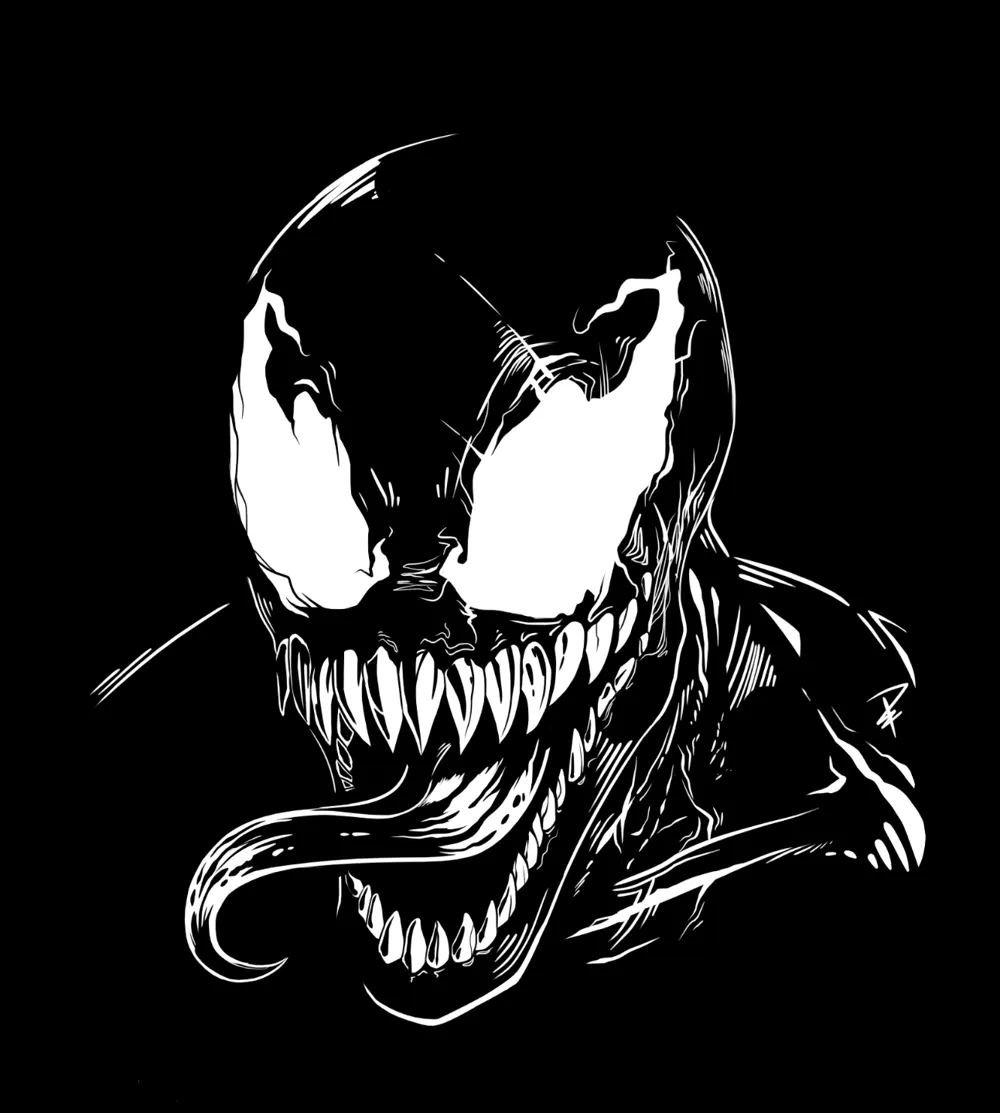 Venom Wall Art / Spiderman / HueForge / 2d art 来自 3D Prints This Week ...