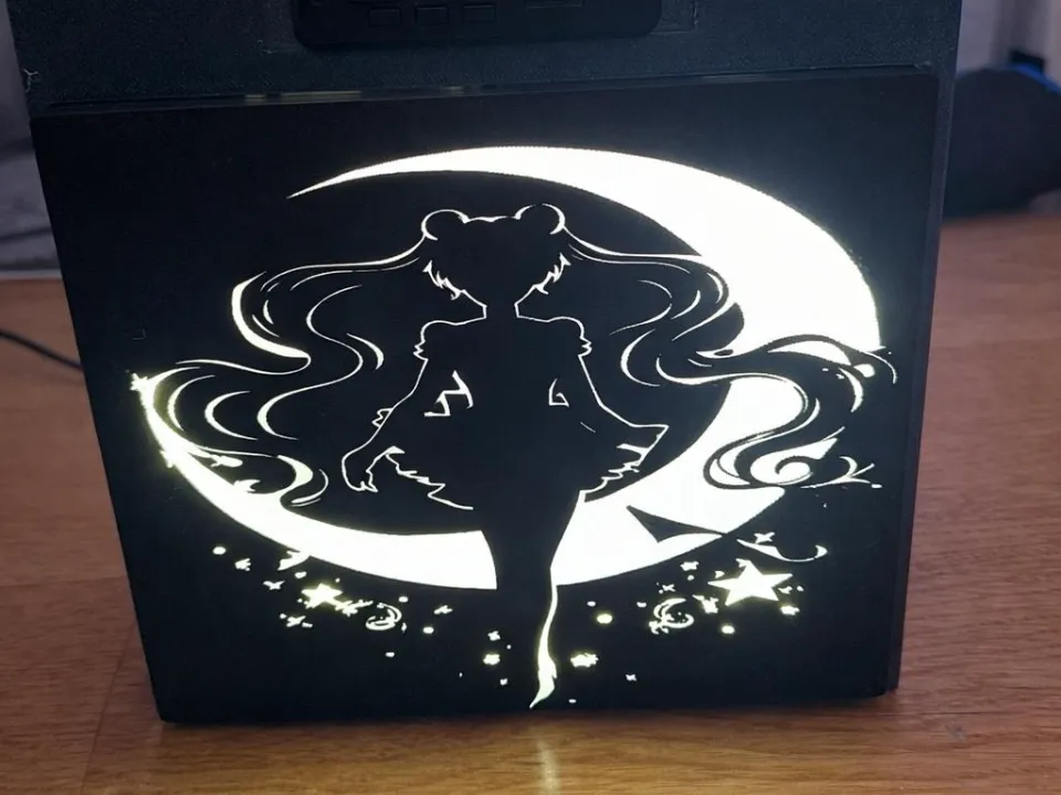 saylor moon music box /light box - Free 3D Print Model - MakerWorld