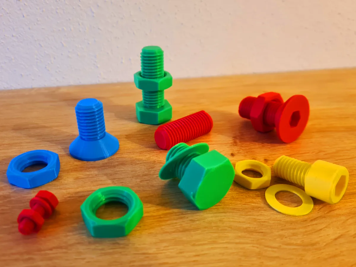 Parametric Metric Screws, Nuts and Washers by Molodos MakerWorld ...