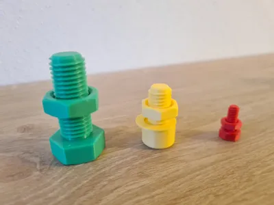Parametric Metric Screws, Nuts and Washers by Molodos MakerWorld ...