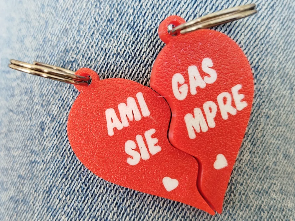 Best Friends Keychain by andres_SLB MakerWorld: Download Free 3D Models