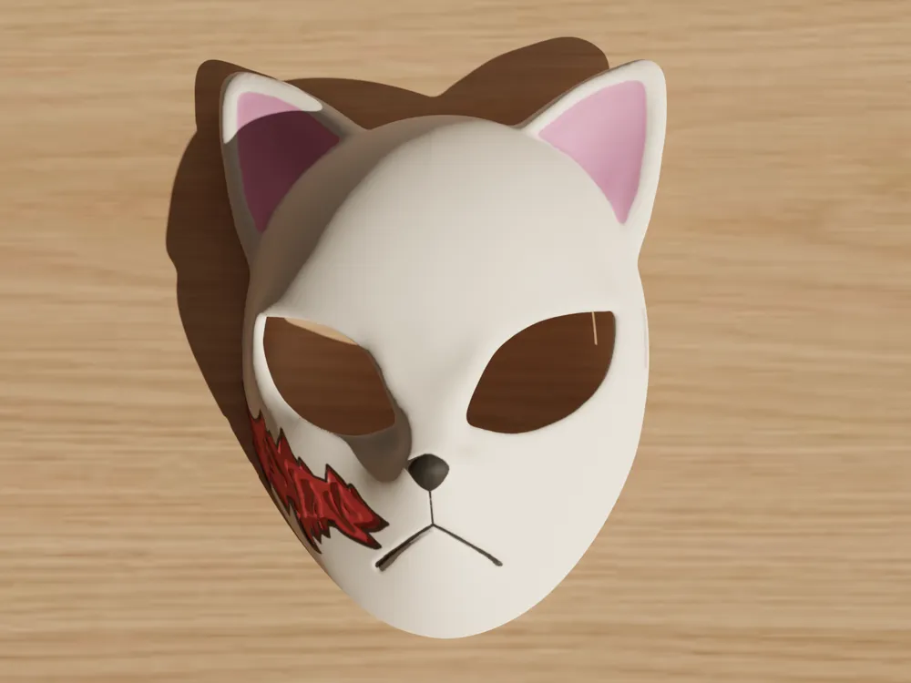 Demon Slayer Sabito Mask by KitsunePatch MakerWorld: Download Free 3D ...