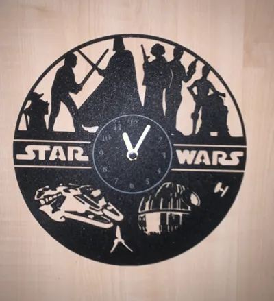 Star Wars Clock Uhr - Free 3D Print Model - MakerWorld