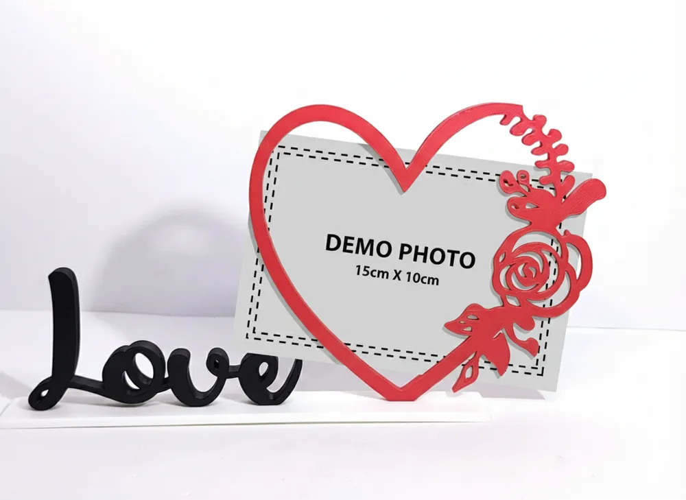 Love Picture Frame easy assembly family, lovers - Free 3D Print Model ...