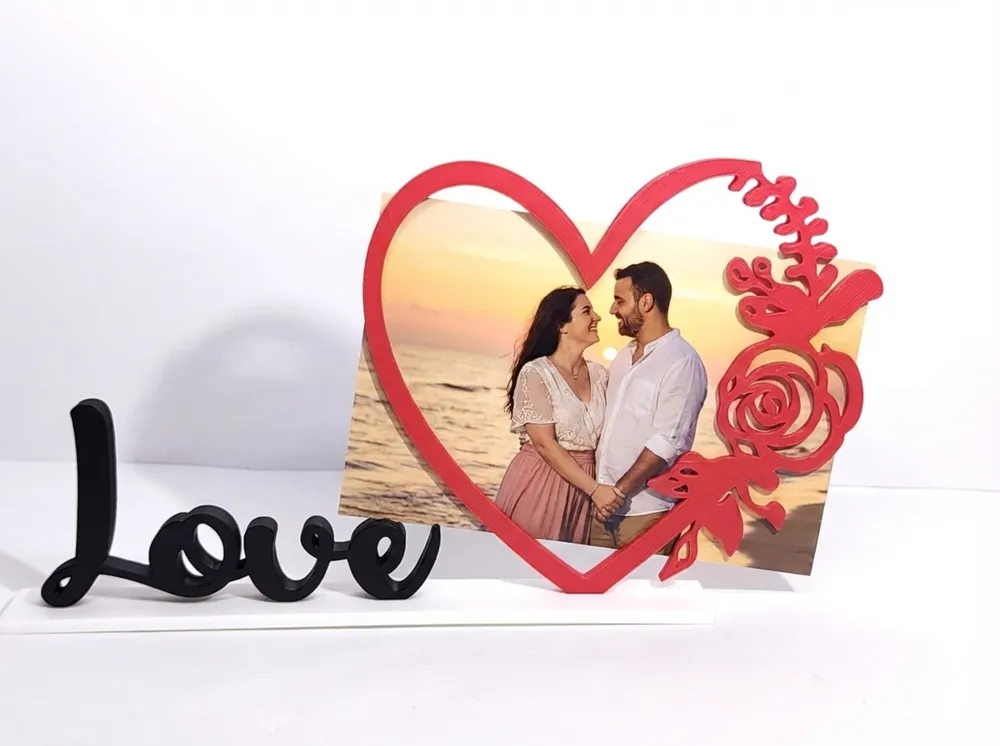 Love Picture Frame easy assembly family, lovers - Free 3D Print Model ...