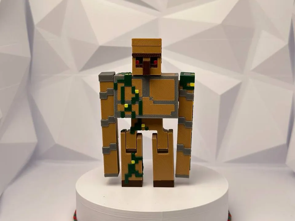 Minecraft Iron Golem Articulated - Free 3D Print Model - MakerWorld