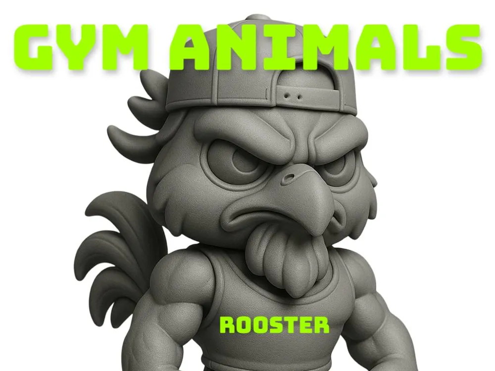 Gym Animals - Gym Rooster by thestranger0078 MakerWorld: Download Free ...