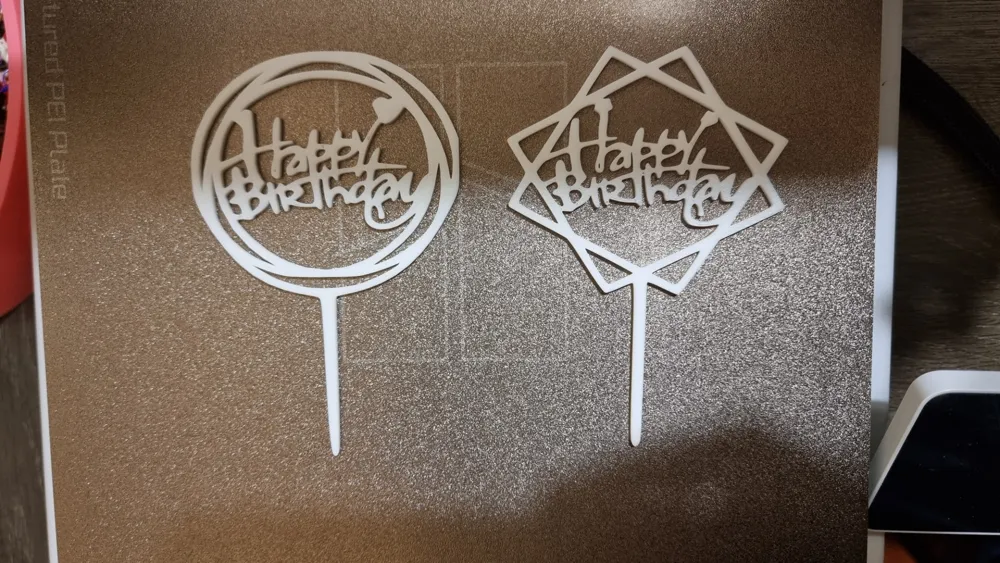 Cake topper for birthdays by M&G MakerWorld: Download Free 3D Models