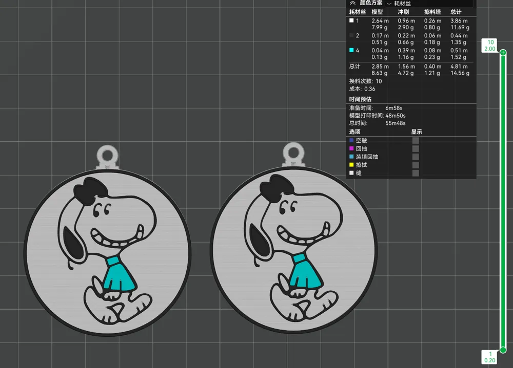 Snoopy key circle Snoopy by jerry320320 - MakerWorld