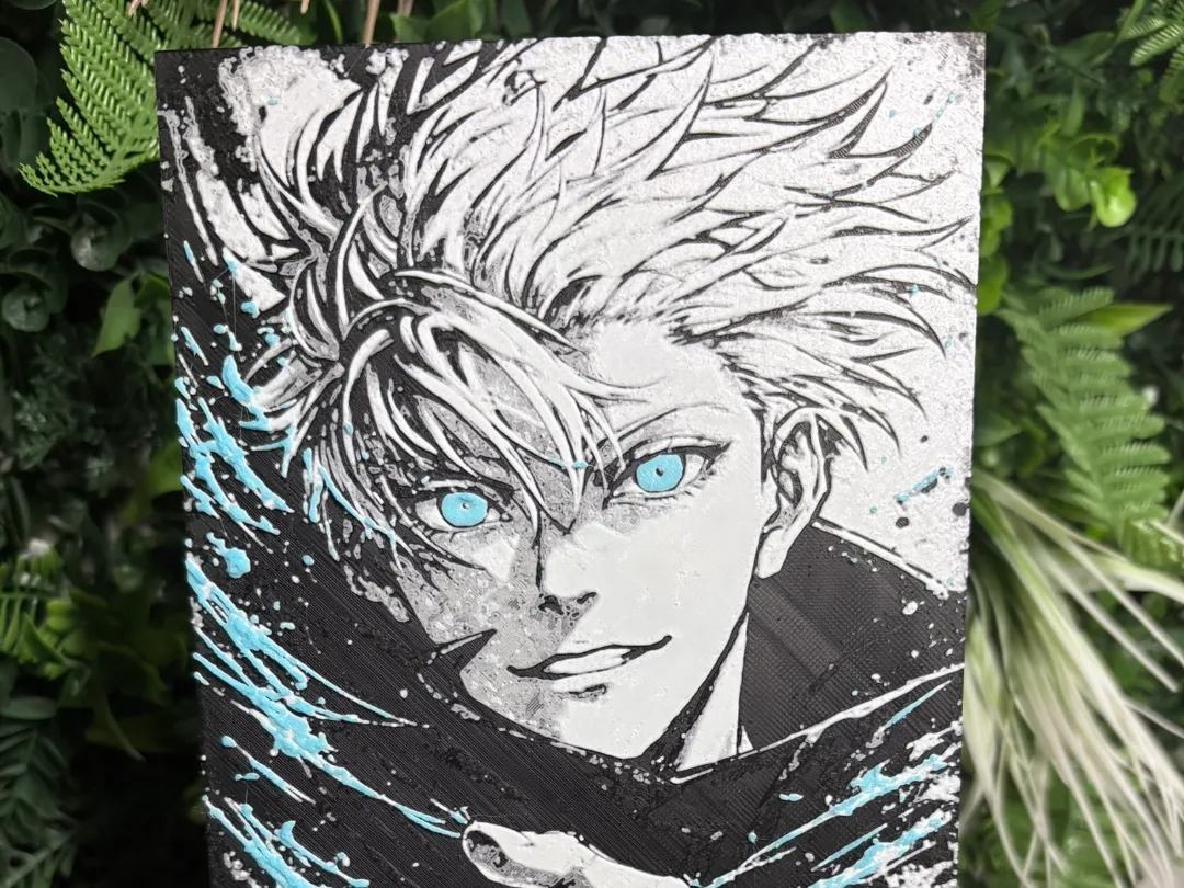 Hueforge - Gojo Satoru - Jujutsu Kaisen - Free 3D Print Model - MakerWorld