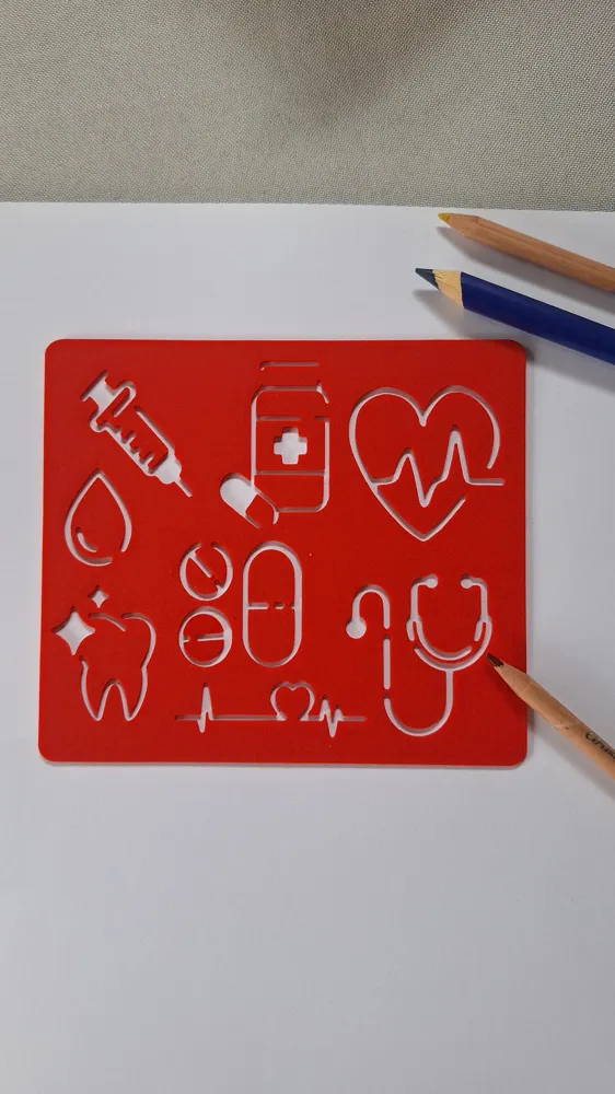 Drawing Stencils Montessori Template for Kids - Free 3D Print Model ...