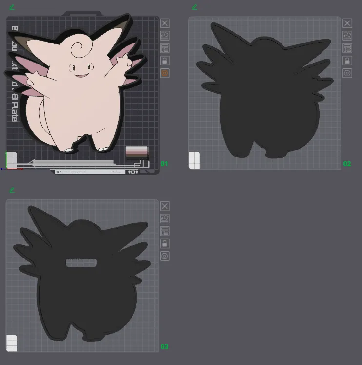 Pokemon - 0036 Clefable LED Lamp by BeeTee 3D - MakerWorld