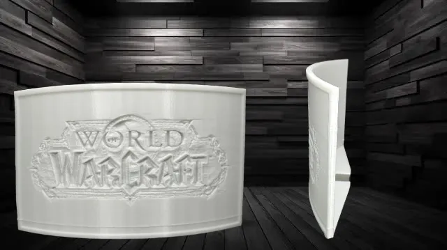 World of Warcraft Logo – Light for Heroes - Free 3D Print Model ...