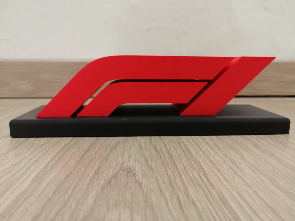 F1 Formula 1 Logo Desk Art Display by Flame - MakerWorld