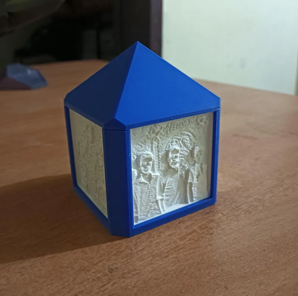 Lithophane Cube Lamp Frame - Free 3D Print Model - MakerWorld