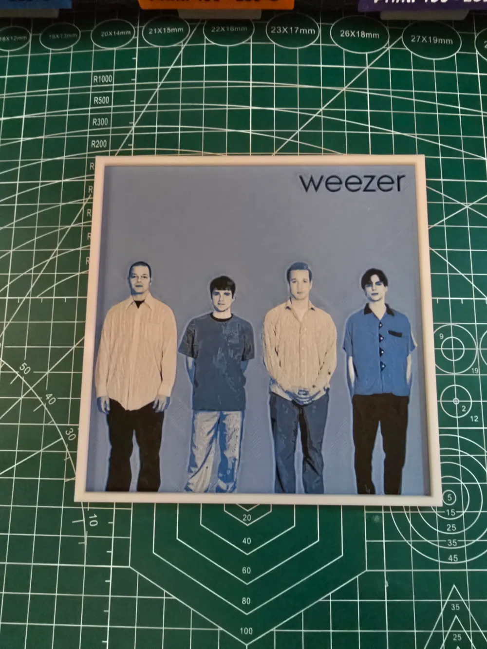Weezer "Blue Album" - Hueforge Art by Lumpy3DMakerWorld: Download Free ...
