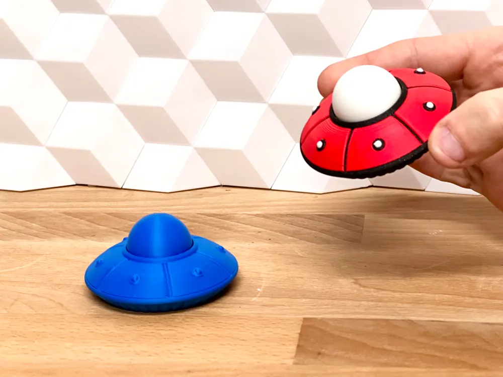 UFO Fidget Toy (spin and play) by GlennovitS 3D - MakerWorld