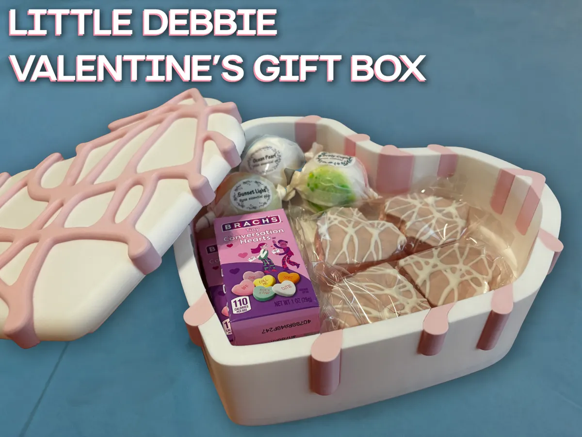 Valentine's Day Gift Box | Little Debbie Style - Free 3D Print Model ...