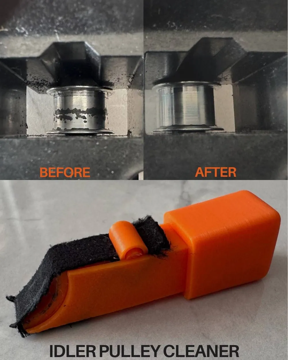 Idler Pulley Cleaner for Bambu Lab P,C,E Series by Desover MakerWorld ...