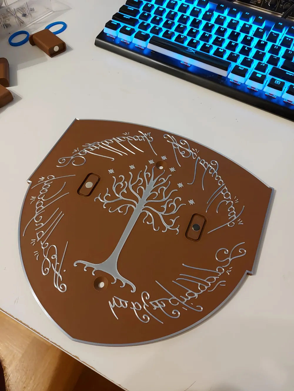 Gondor shield sword stand LOTR - Free 3D Print Model - MakerWorld