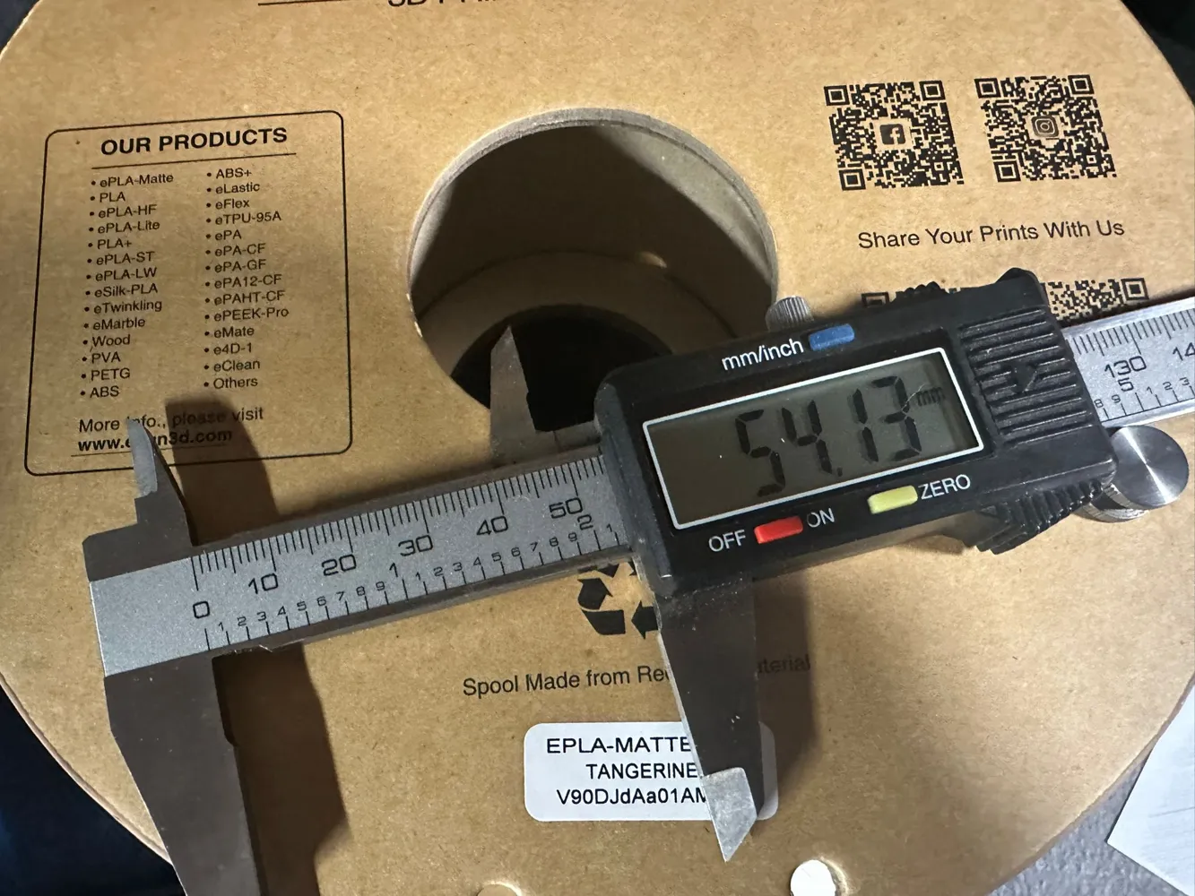 ESUN – Bambu Lab AMS Cardboard Spool Adapter Ring by Coltellimania 3D ...