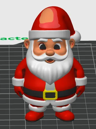 Super Cute Chibi Santa Claus! 3D Printed Model by turra92 MakerWorld ...