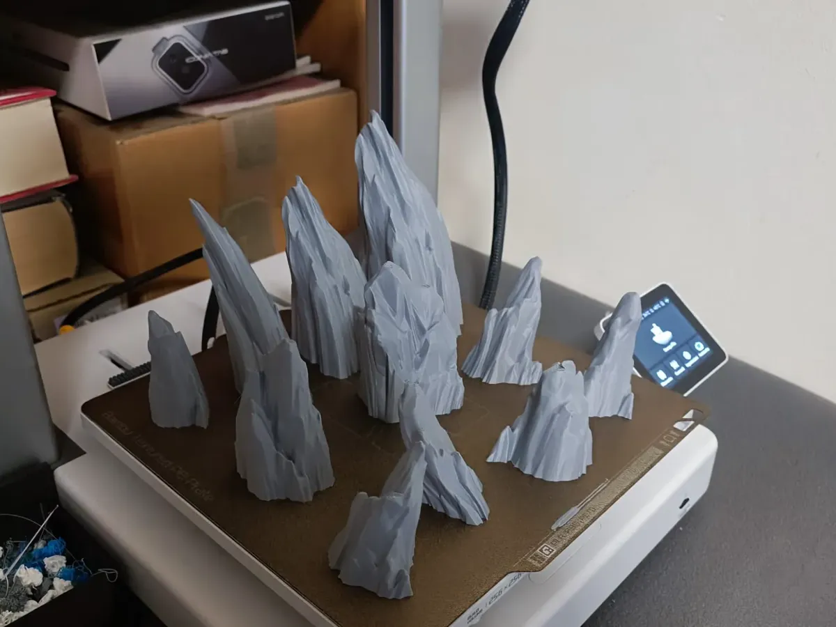 Scatter rocks collection terrain pieces - Free 3D Print Model - MakerWorld