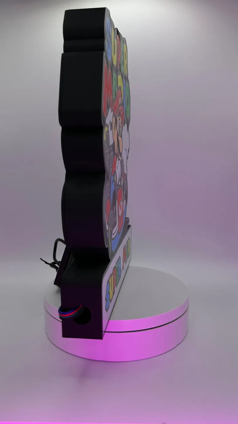 Mario Kart lamp with editable name. by CREARTES_3D - MakerWorld