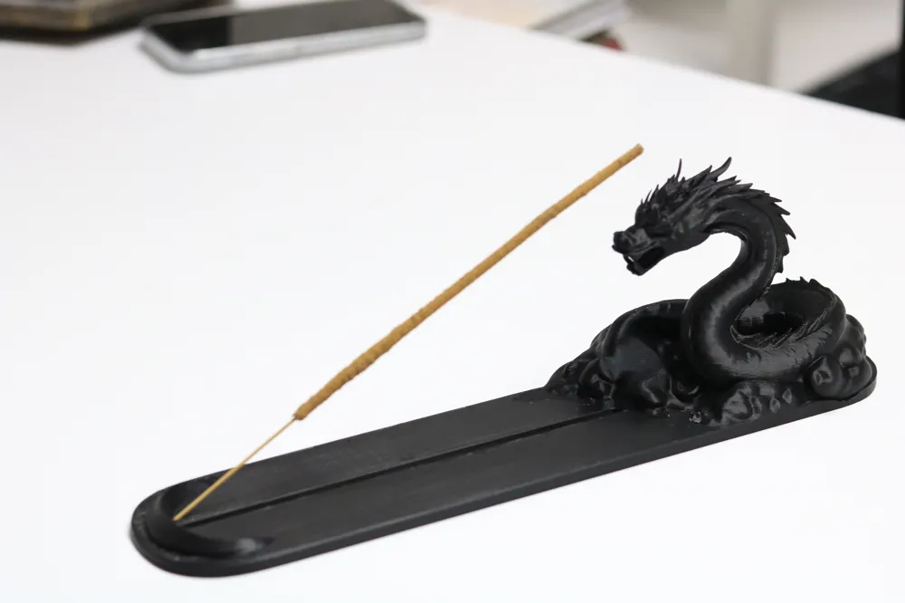 Dragon Guard Zen Incense Stick Holder - Free 3D Print Model - MakerWorld