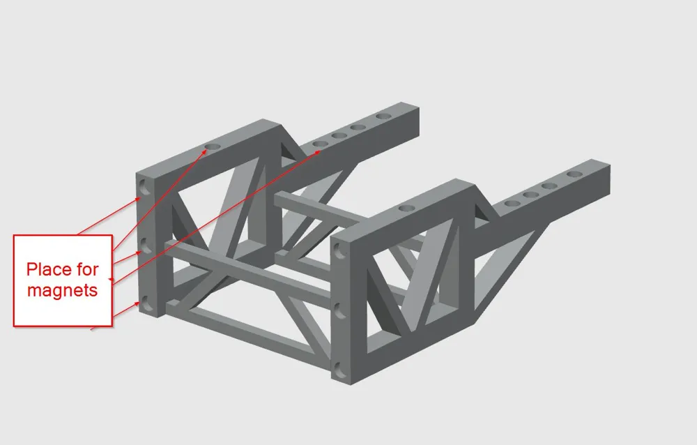 Modular belt conveyor with magnetic joints - Free 3D Print Model ...