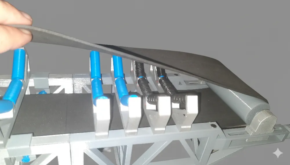 Modular belt conveyor with magnetic joints - Free 3D Print Model ...