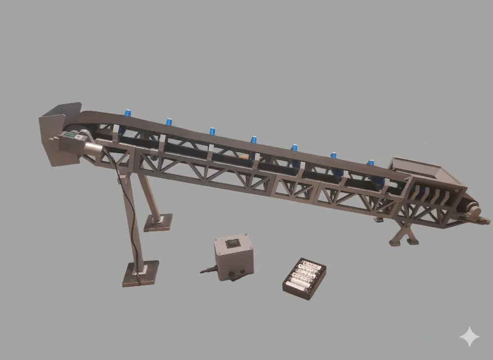 Modular belt conveyor with magnetic joints - Free 3D Print Model ...
