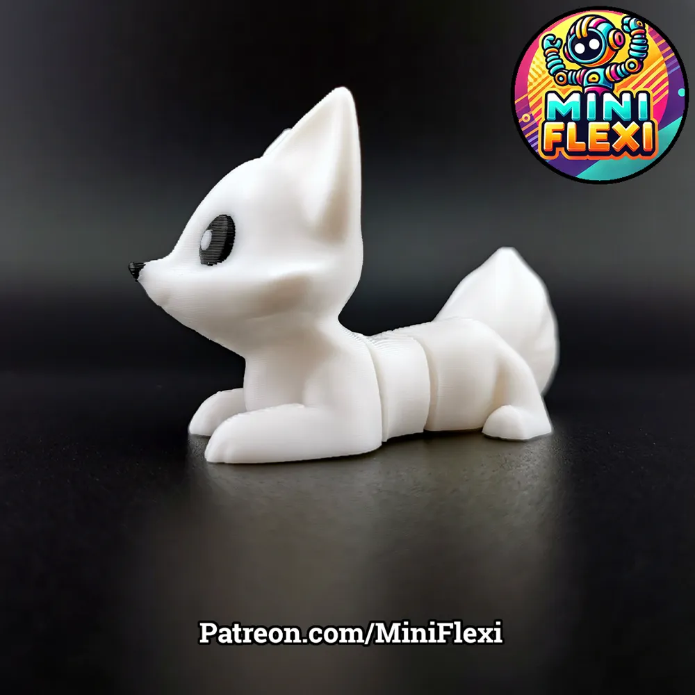 Mini Flexi Arctic Fox - Print-in-Place Articulated by Mini Flexi ...