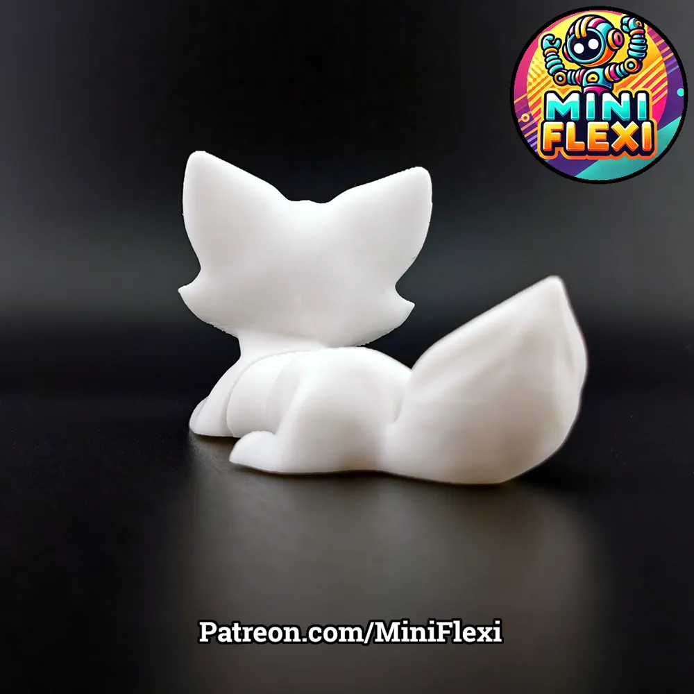 Mini Flexi Arctic Fox - Print-in-Place Articulated by Mini Flexi ...